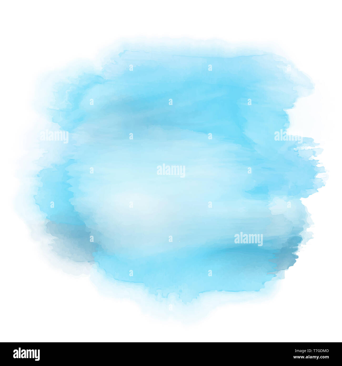 Watercolour blue wash Cut Out Stock Images & Pictures - Alamy