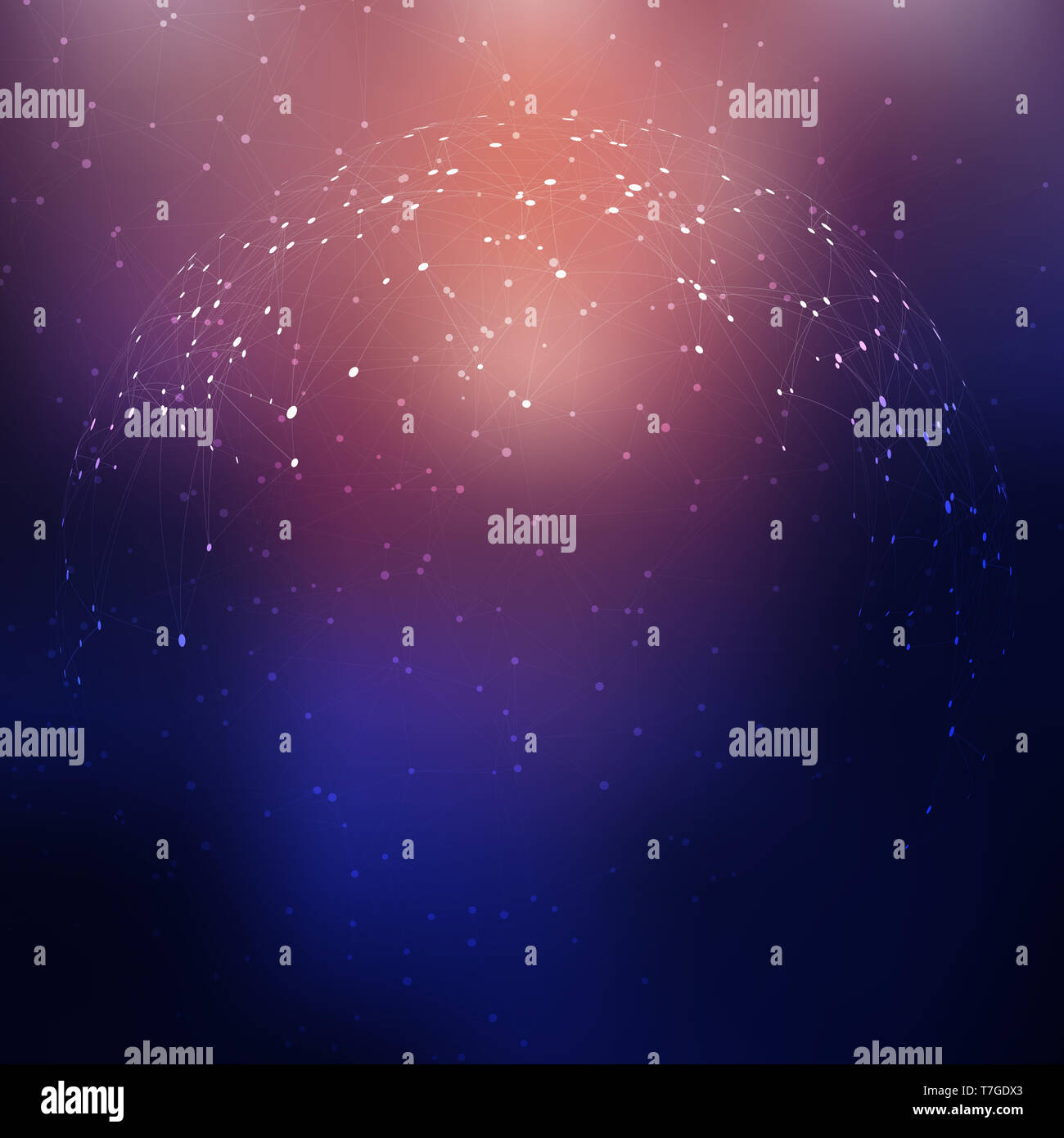 Abstract background with global technology network design Stock Photo ...