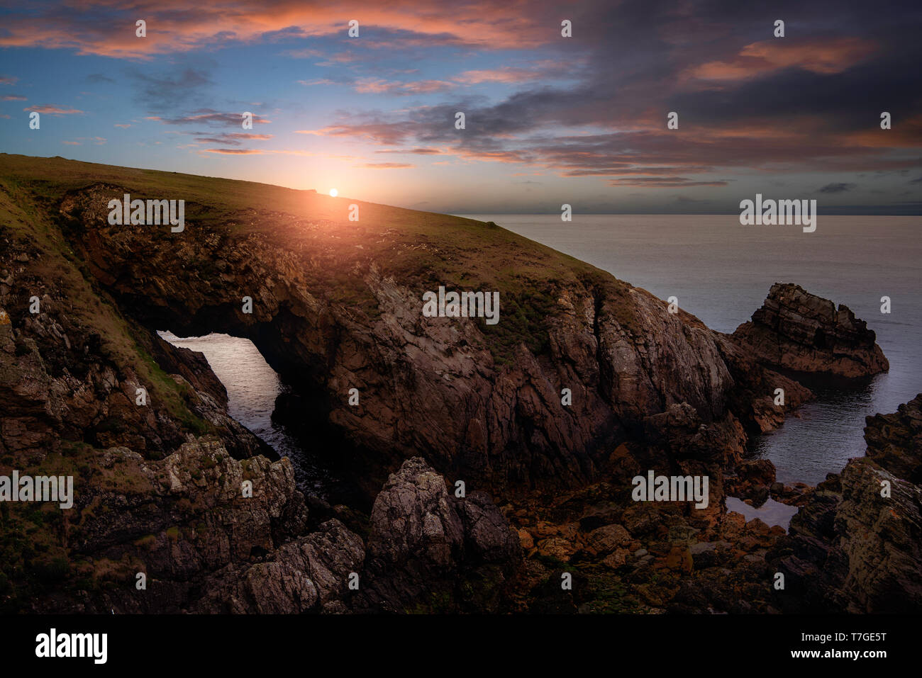 The Black Arch, Rhoscolyn, Anglesey Stock Photo - Alamy