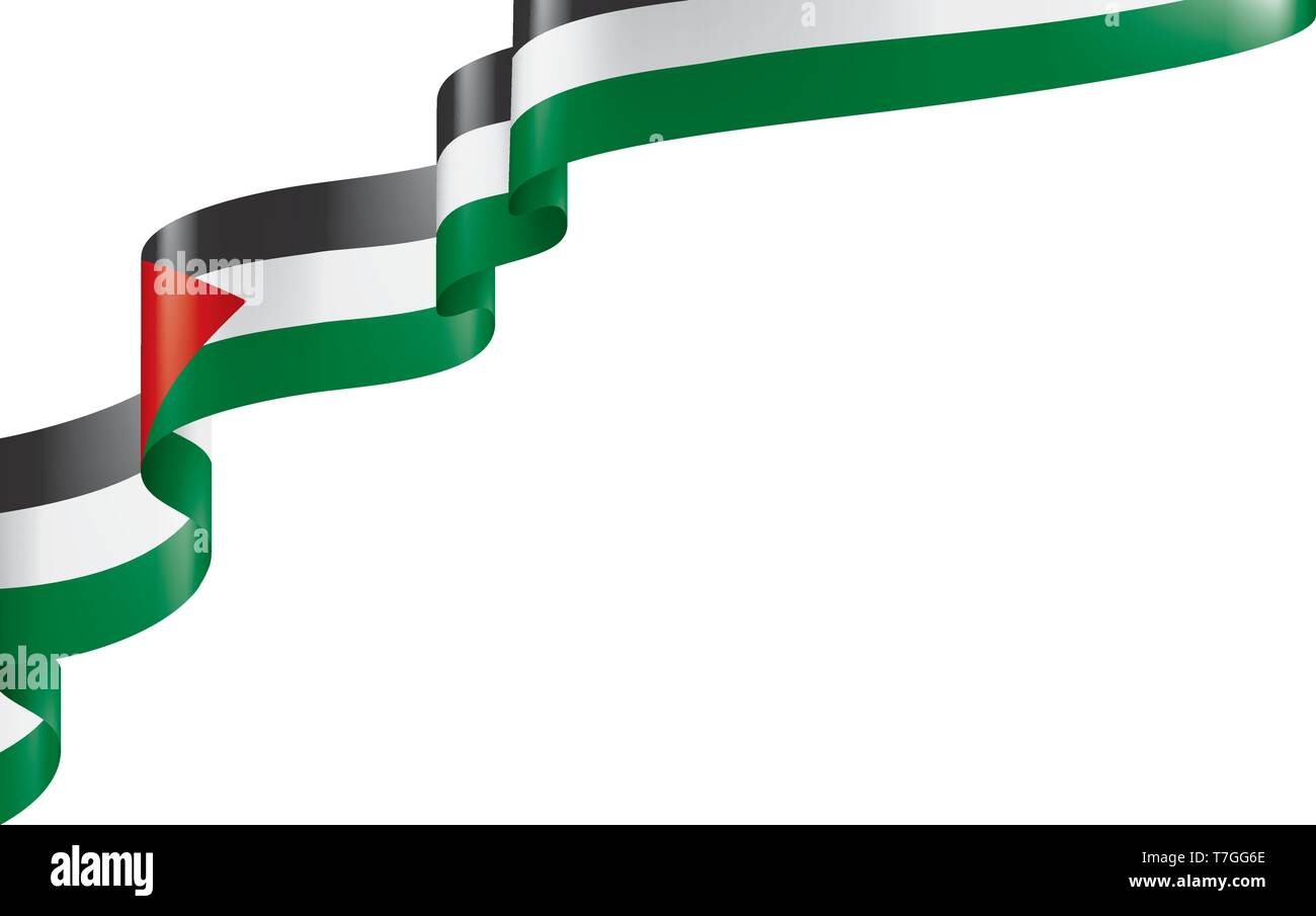 Palestine flag, vector illustration on a white background Stock Vector ...