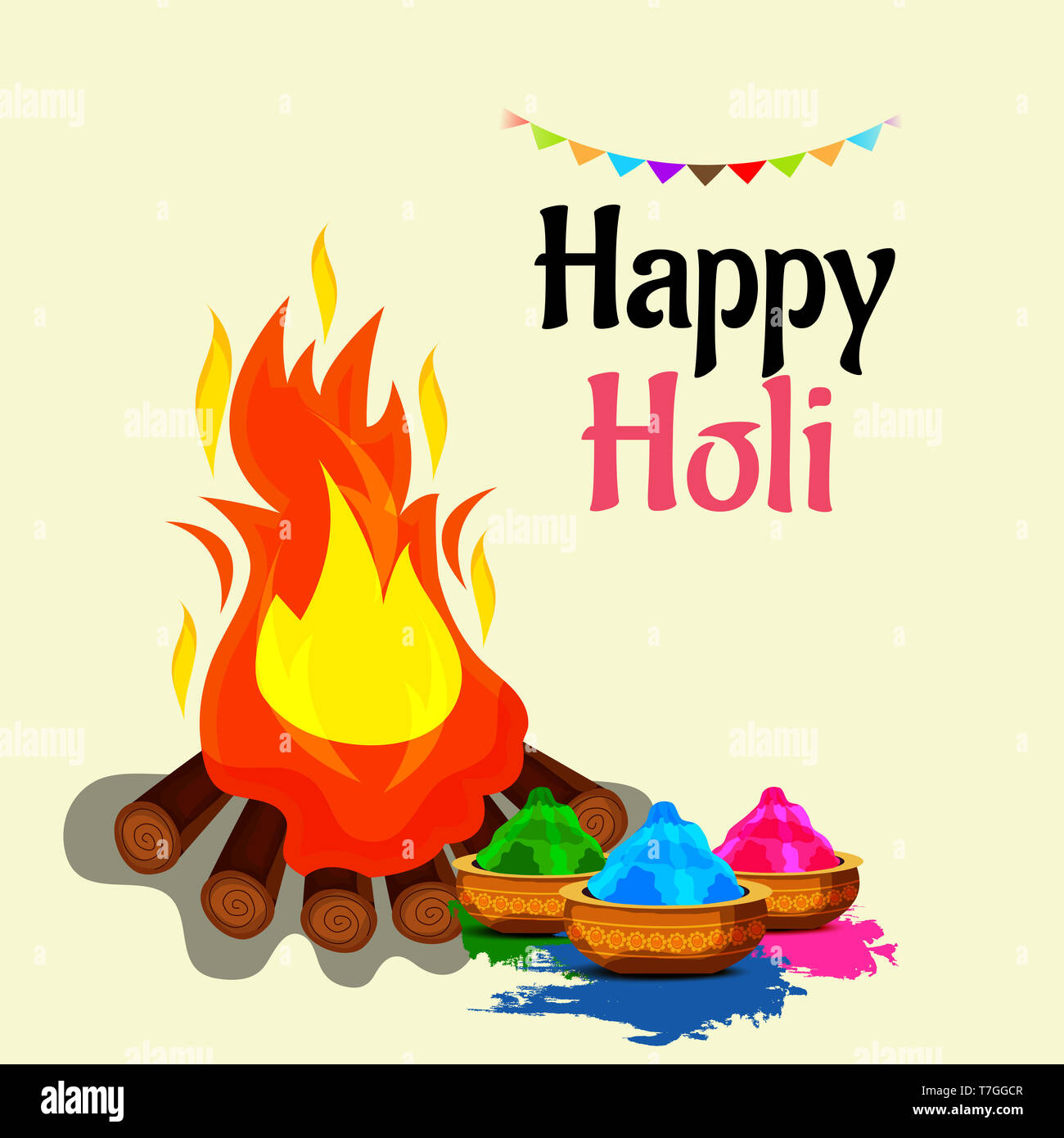 Vector illustration of a Colorful Promotional Background for Festival ...