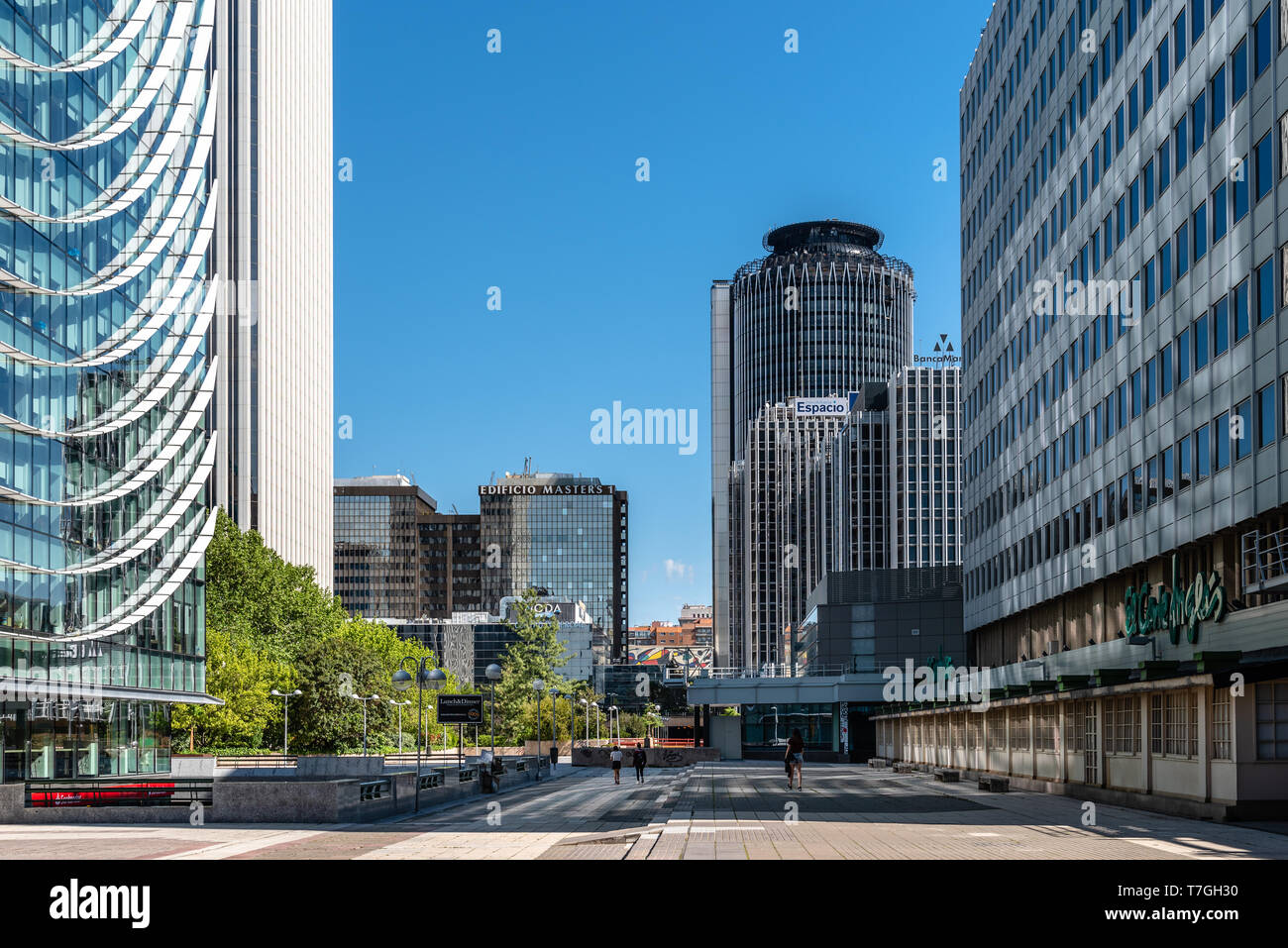 Azca Financial District Madrid Spain High Resolution Stock Photography ...