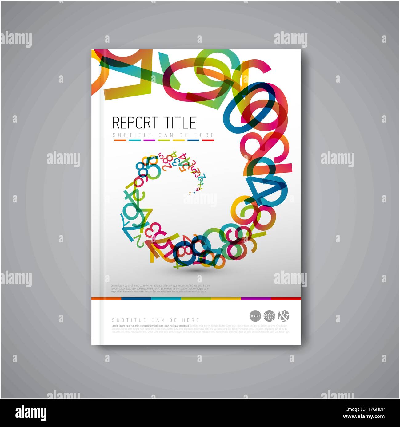 Modern Vector abstract brochure / book / flyer design template with ...