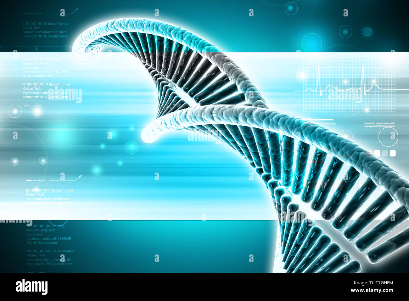 DNA in color background Stock Photo - Alamy