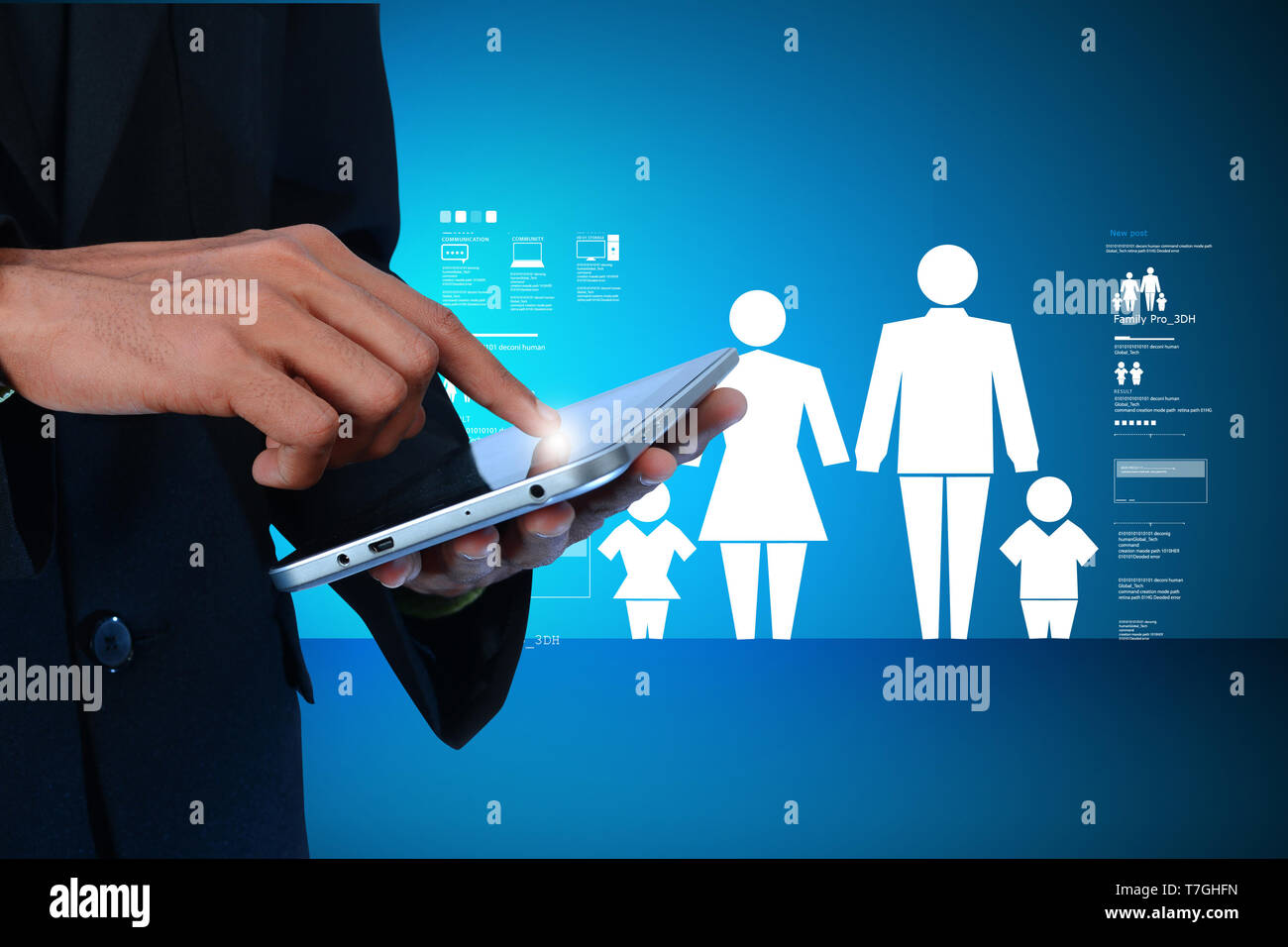Family insurance concept Stock Photo - Alamy