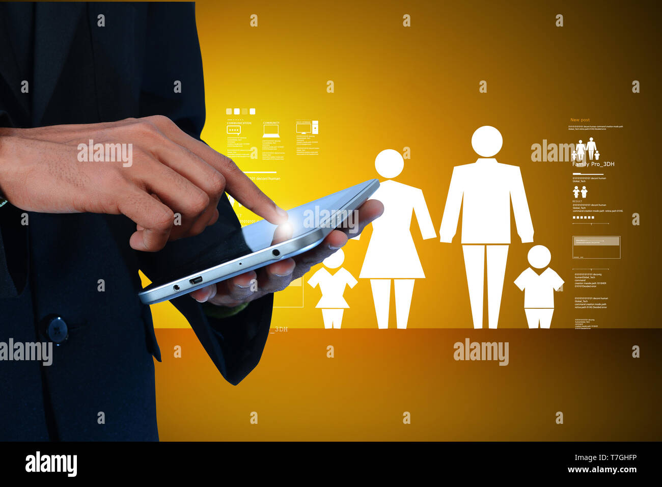 Family insurance concept Stock Photo - Alamy