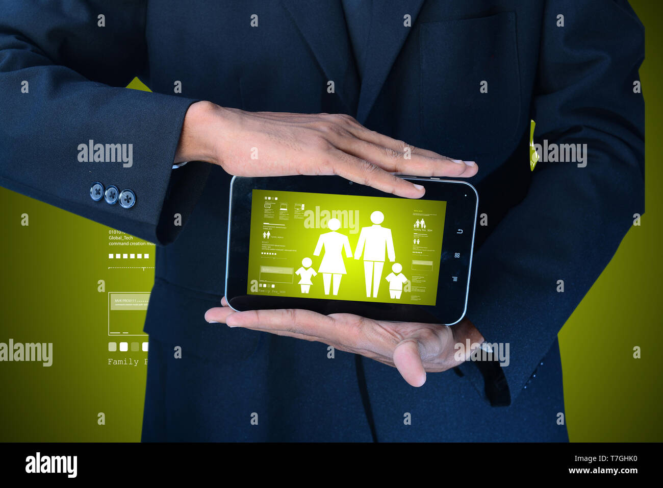 Family insurance concept Stock Photo - Alamy