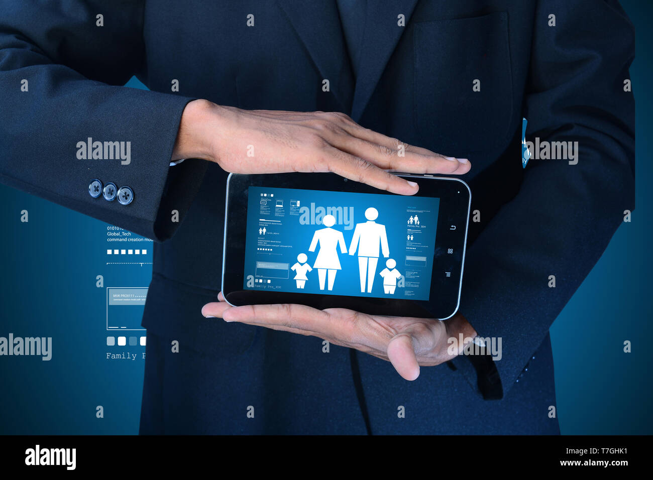 Family insurance concept Stock Photo - Alamy