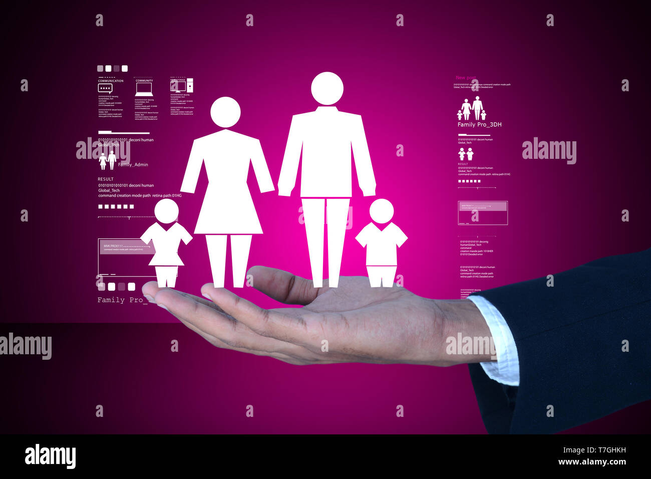 Man present family icon Stock Photo - Alamy