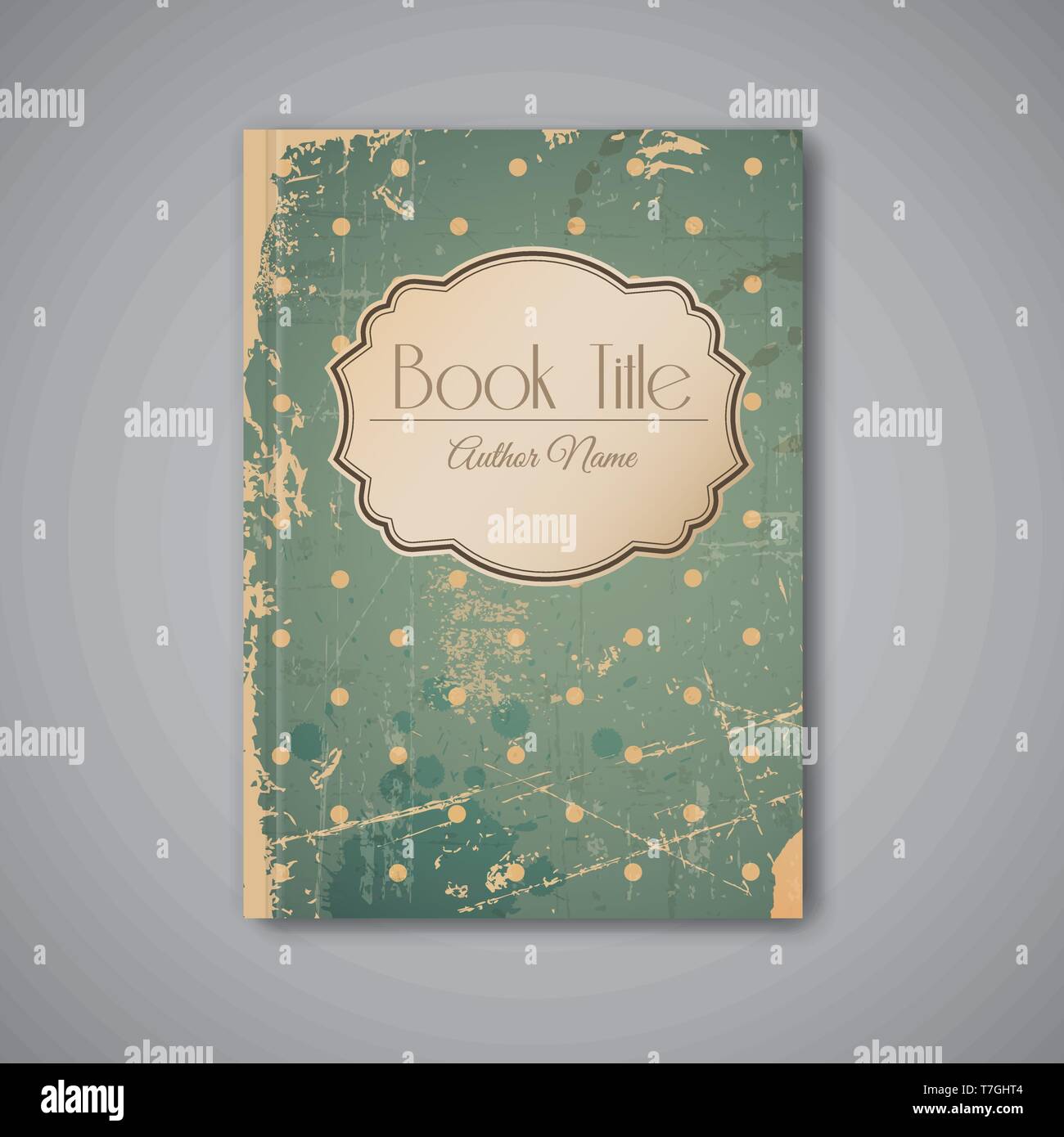 Old Vector abstract brochure / book / flyer design template Stock ...