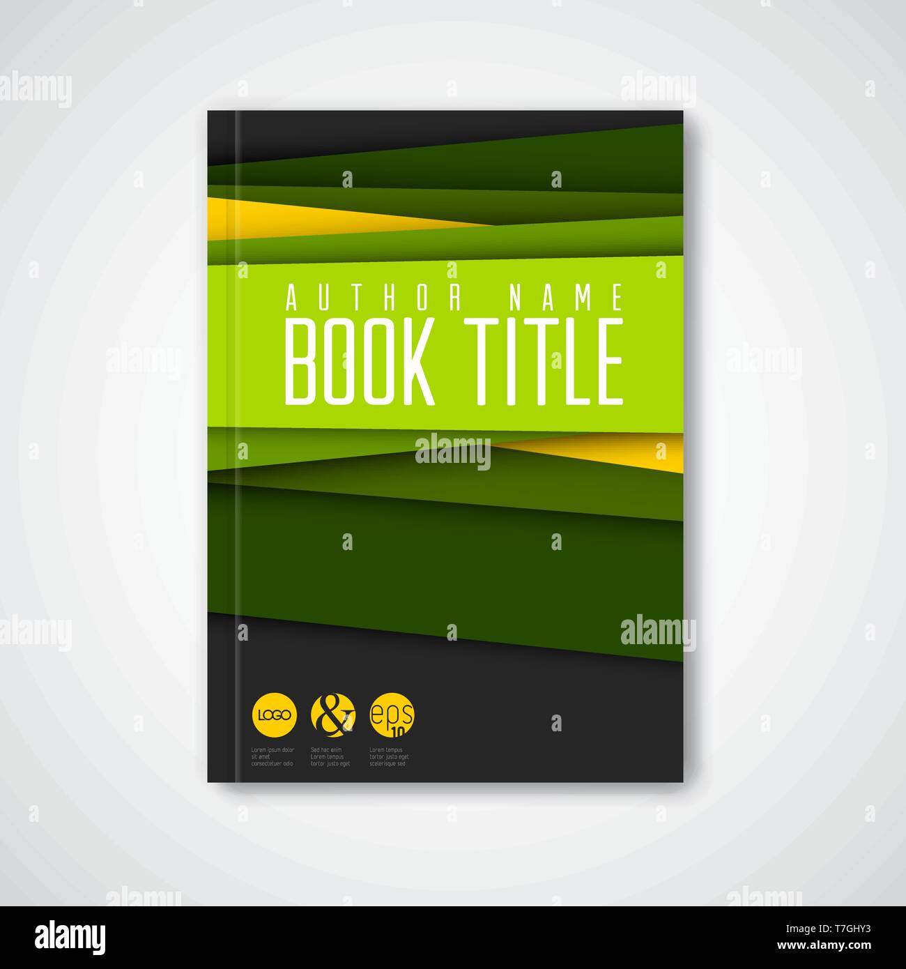 Modern Vector abstract brochure / book / flyer design template Stock ...