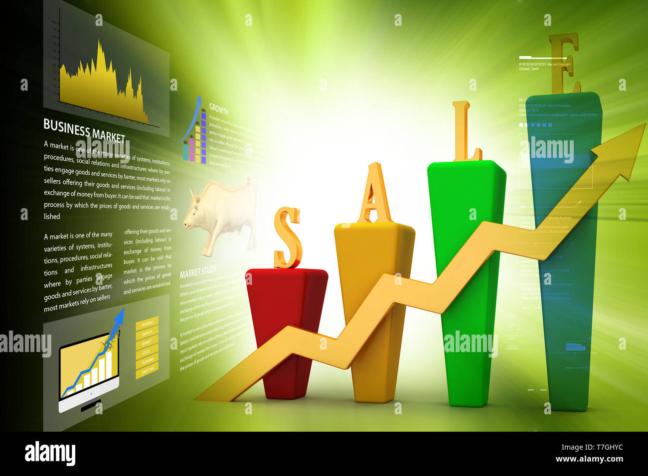 Sales graph hi-res stock photography and images - Alamy