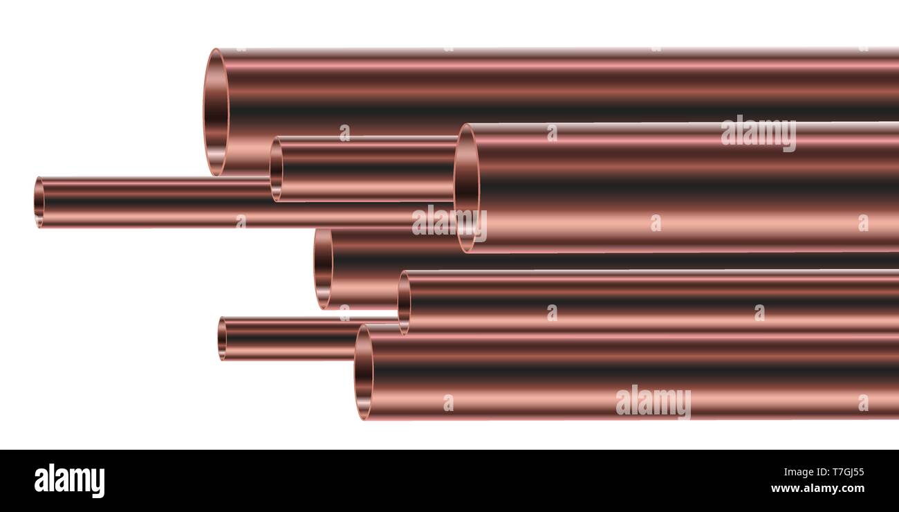 Set steel copper construction Stock Vector Images - Alamy