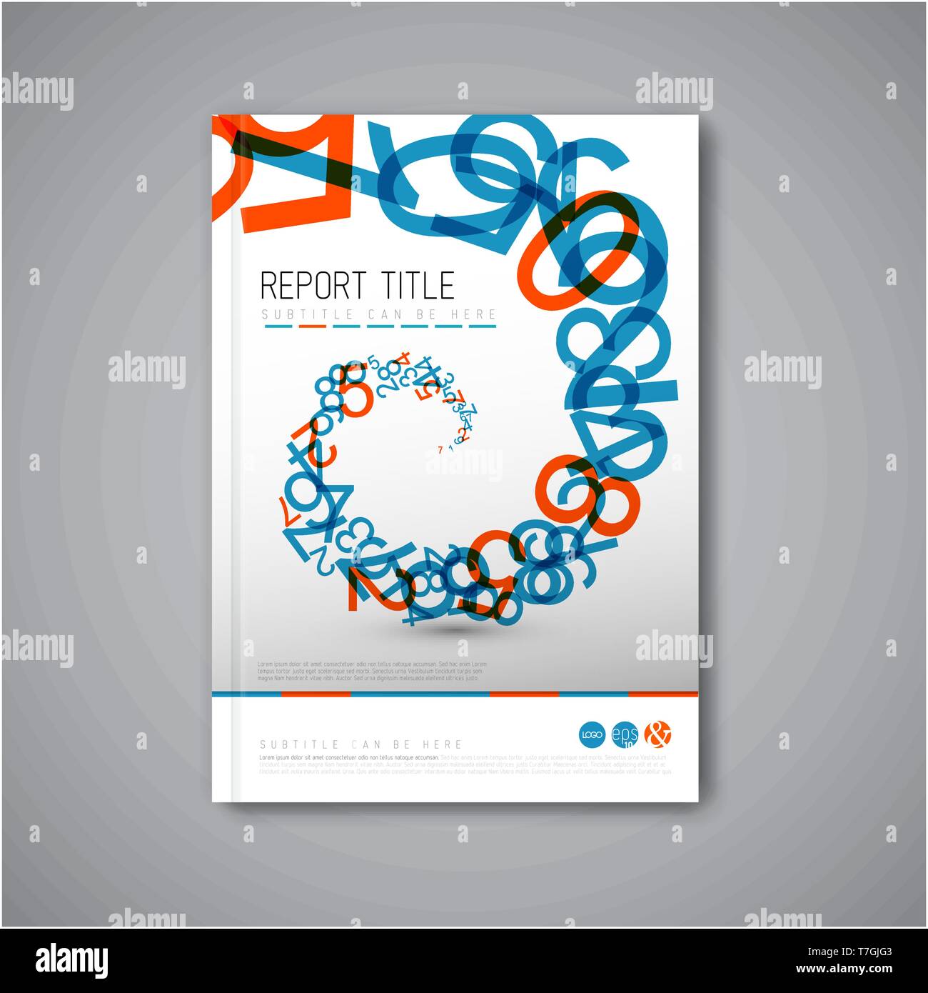 Modern Vector abstract brochure / book / flyer design template with ...