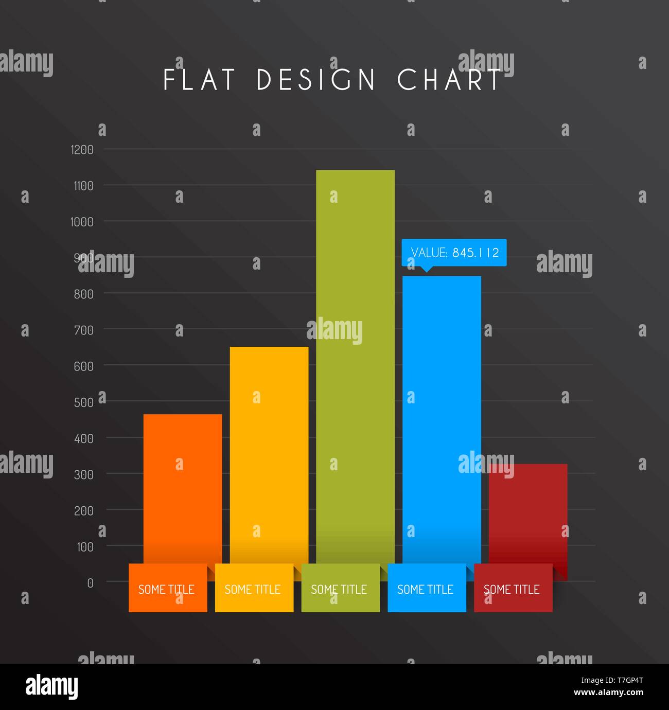 Vector flat design statistics vertical column graphs - dark version ... Vector flat design statistics vertical column graphs - dark version ...