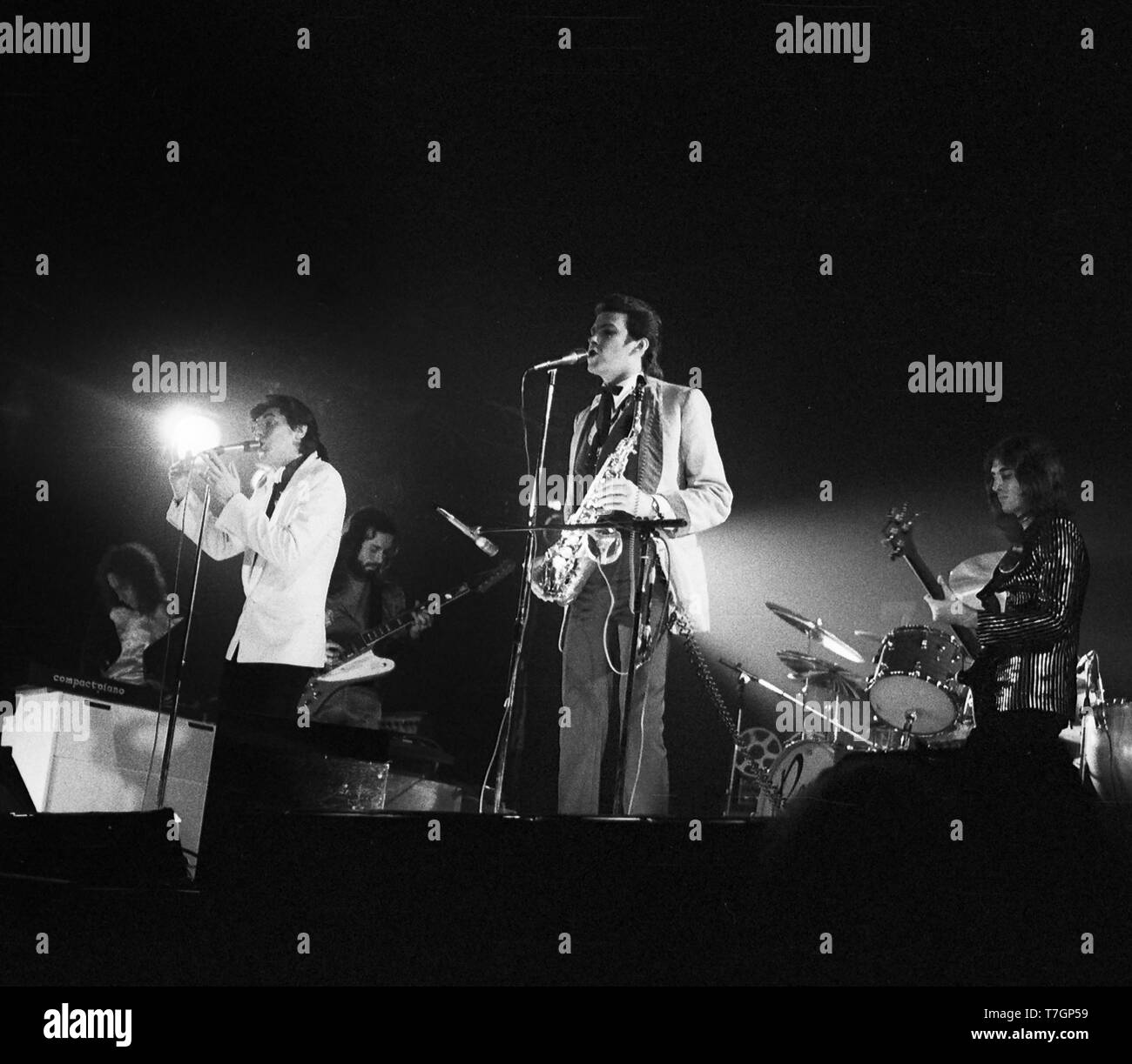 AMSTERDAM, NETHERLANDS - MAY 26: Roxy Music perform live on stage at ...