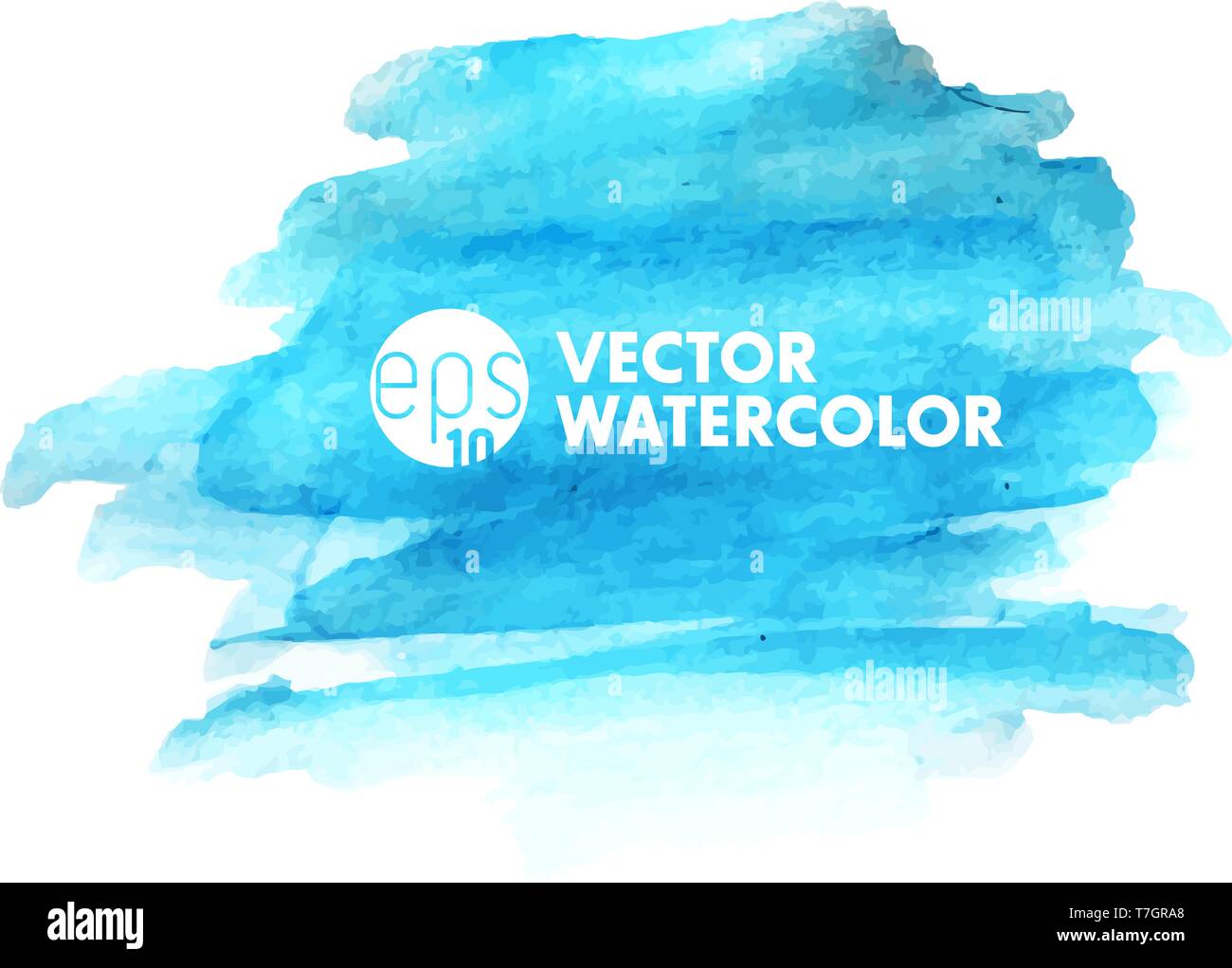 Blue Vector watercolor background with place for your text Stock Vector ...