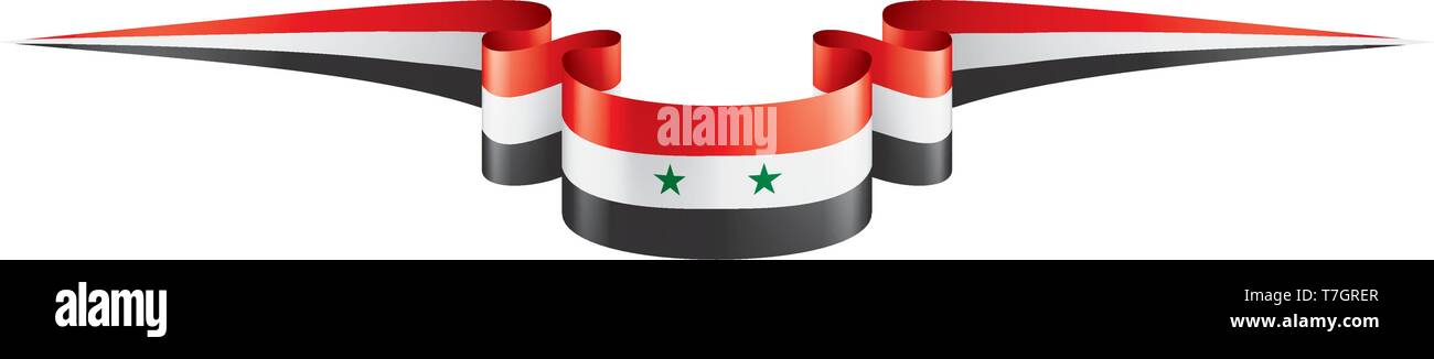 Syria flag, vector illustration on a white background Stock Vector ...
