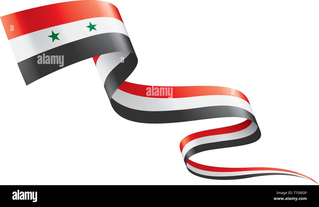 Syria flag, vector illustration on a white background Stock Vector ...