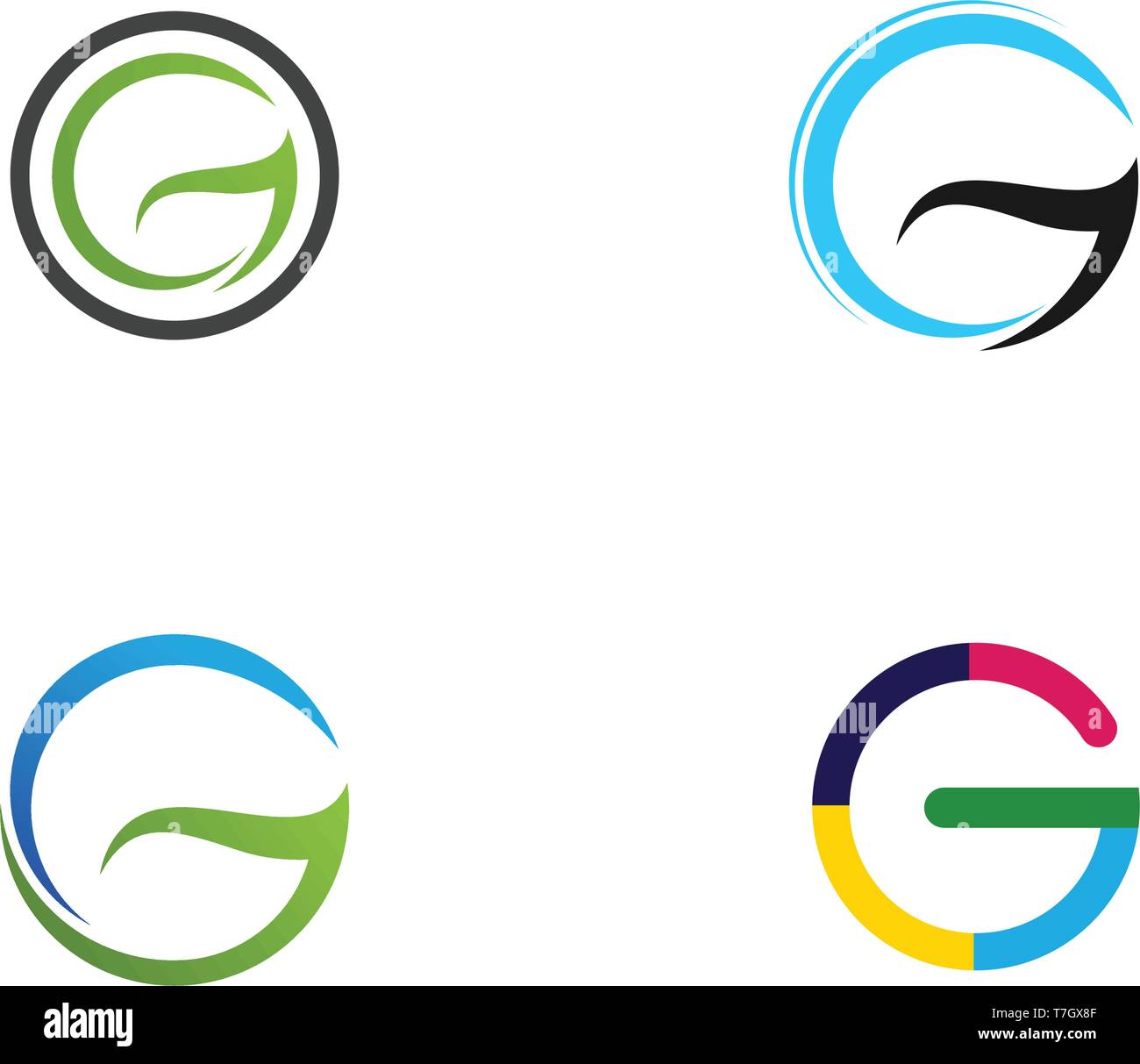 G letters logo and symbols template icons app Stock Vector Image & Art ...