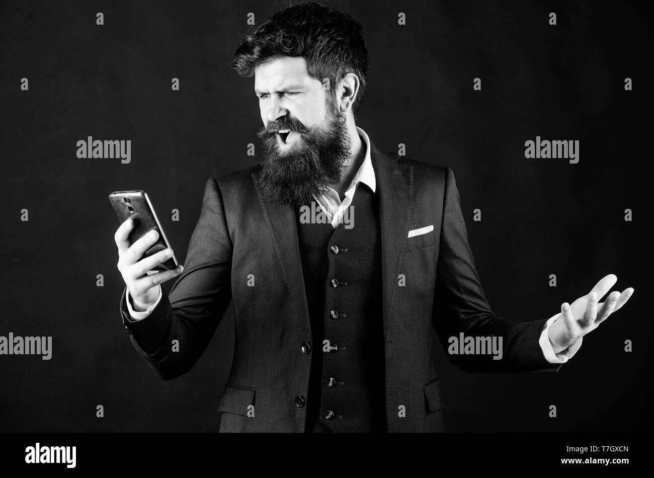 Man smartphone headphones on Black and White Stock Photos & Images - Alamy