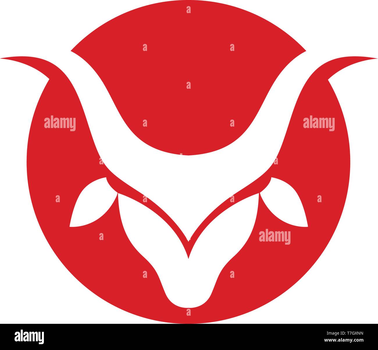 Bull Taurus Logo Template vector icon illustration Stock Vector Image ...