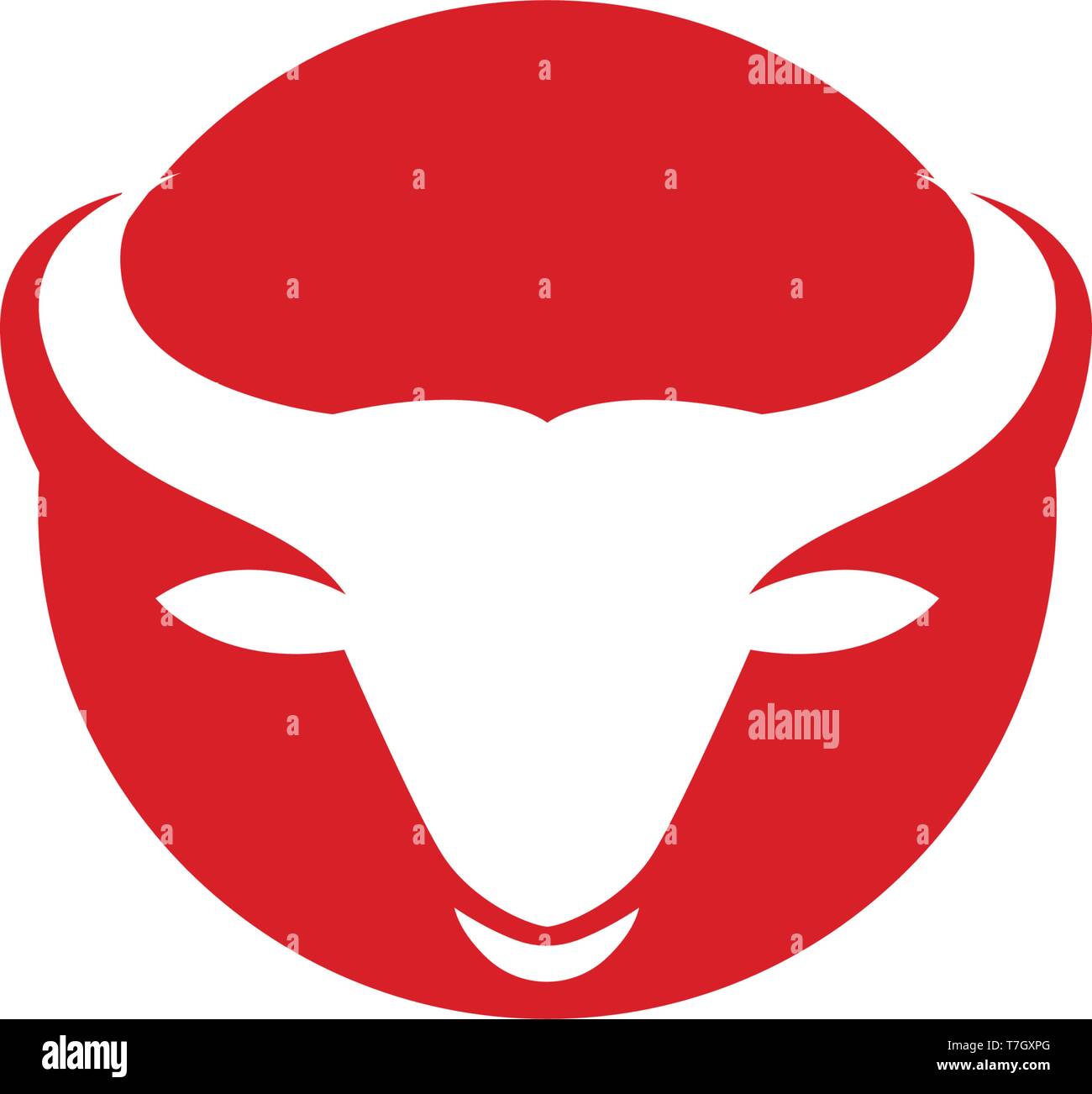 Bull Taurus Logo Template vector icon illustration Stock Vector Image ...