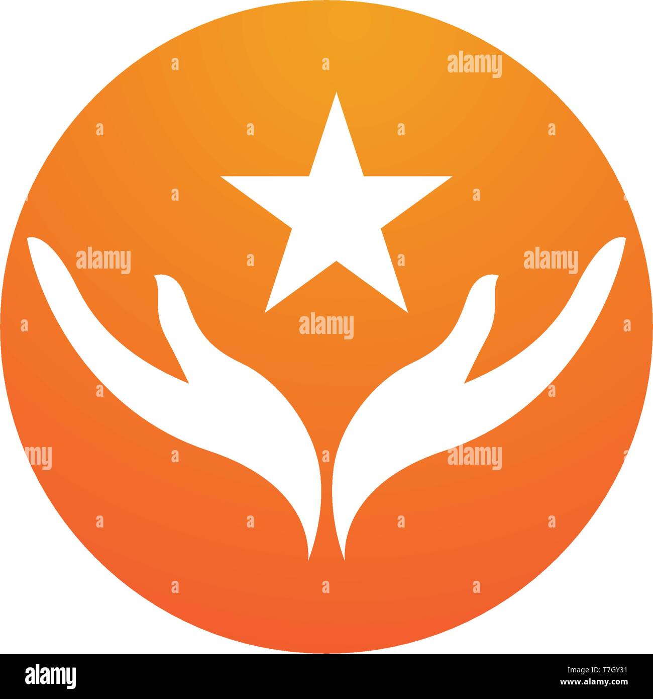 Hand help logo and symbols template icons app Stock Vector Image & Art ...