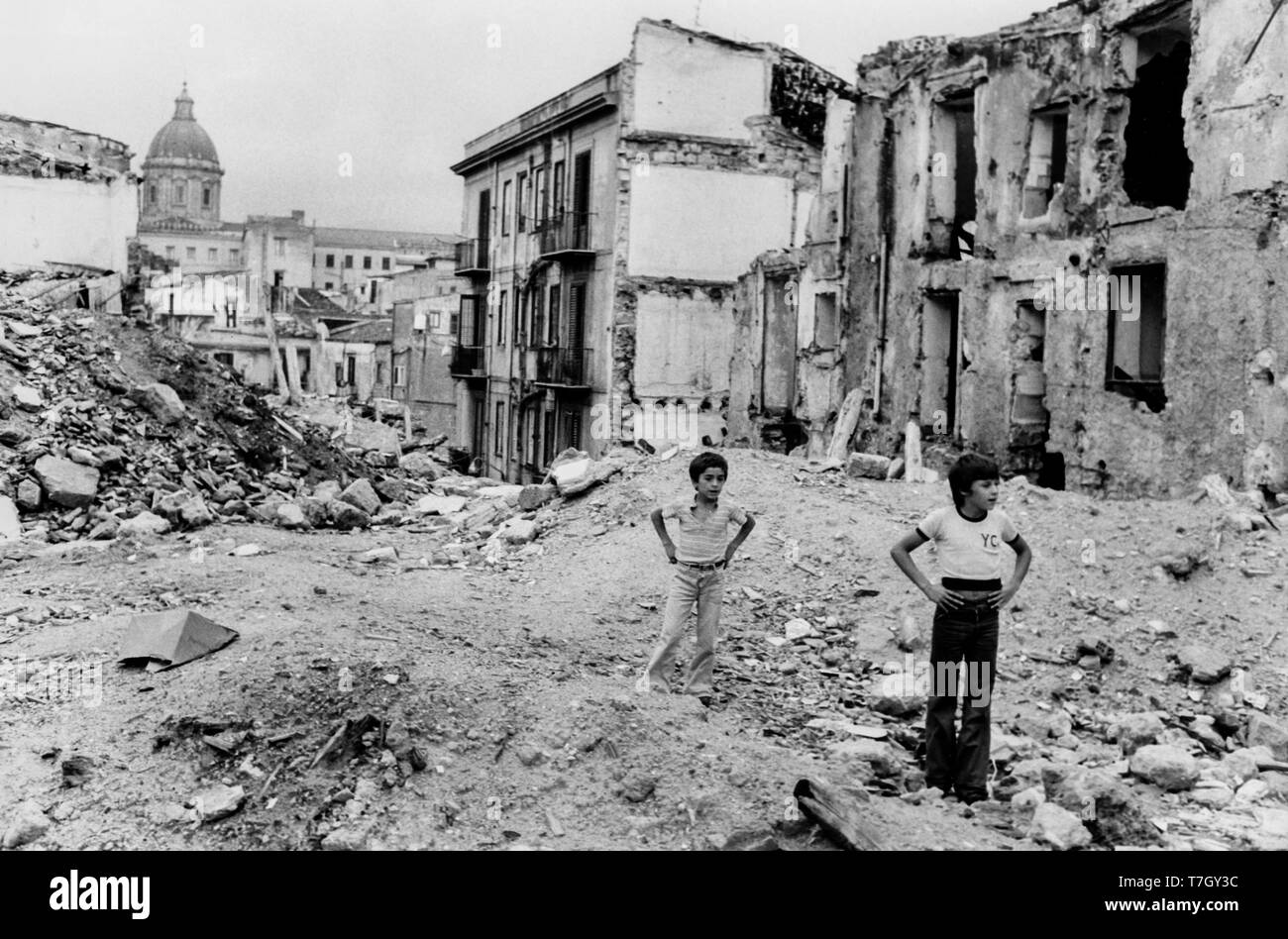 palermo, belice earthquake, 1968 Stock Photo - Alamy