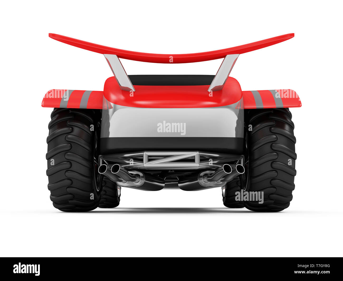 Fictional Red Sport Car isolated on white background Stock Photo - Alamy