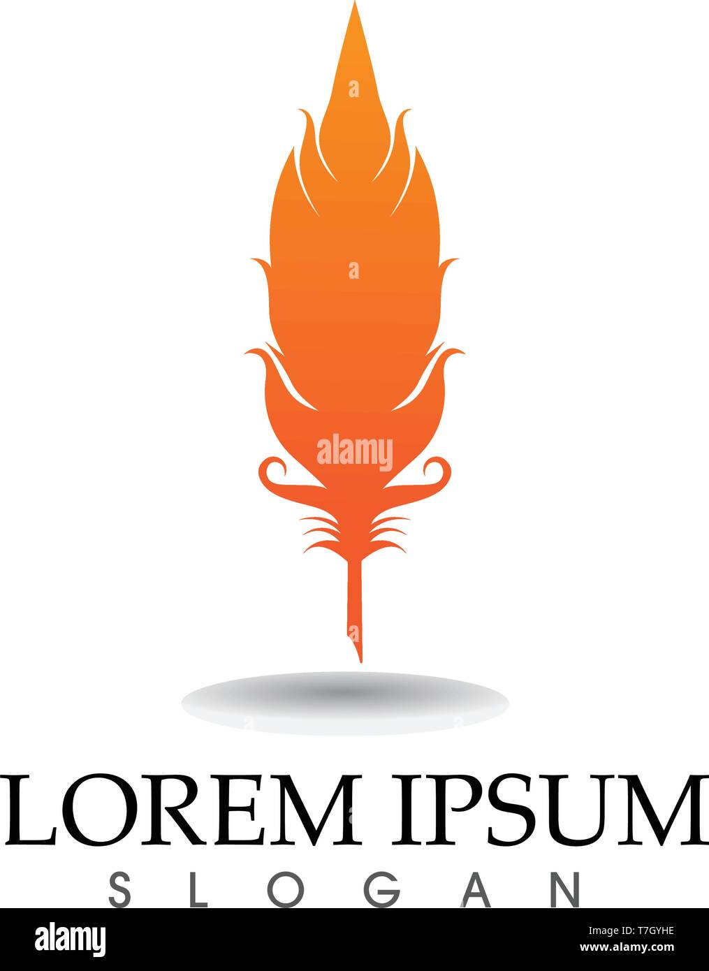 Feather pen write sign logo template app icons Stock Vector Image & Art ...