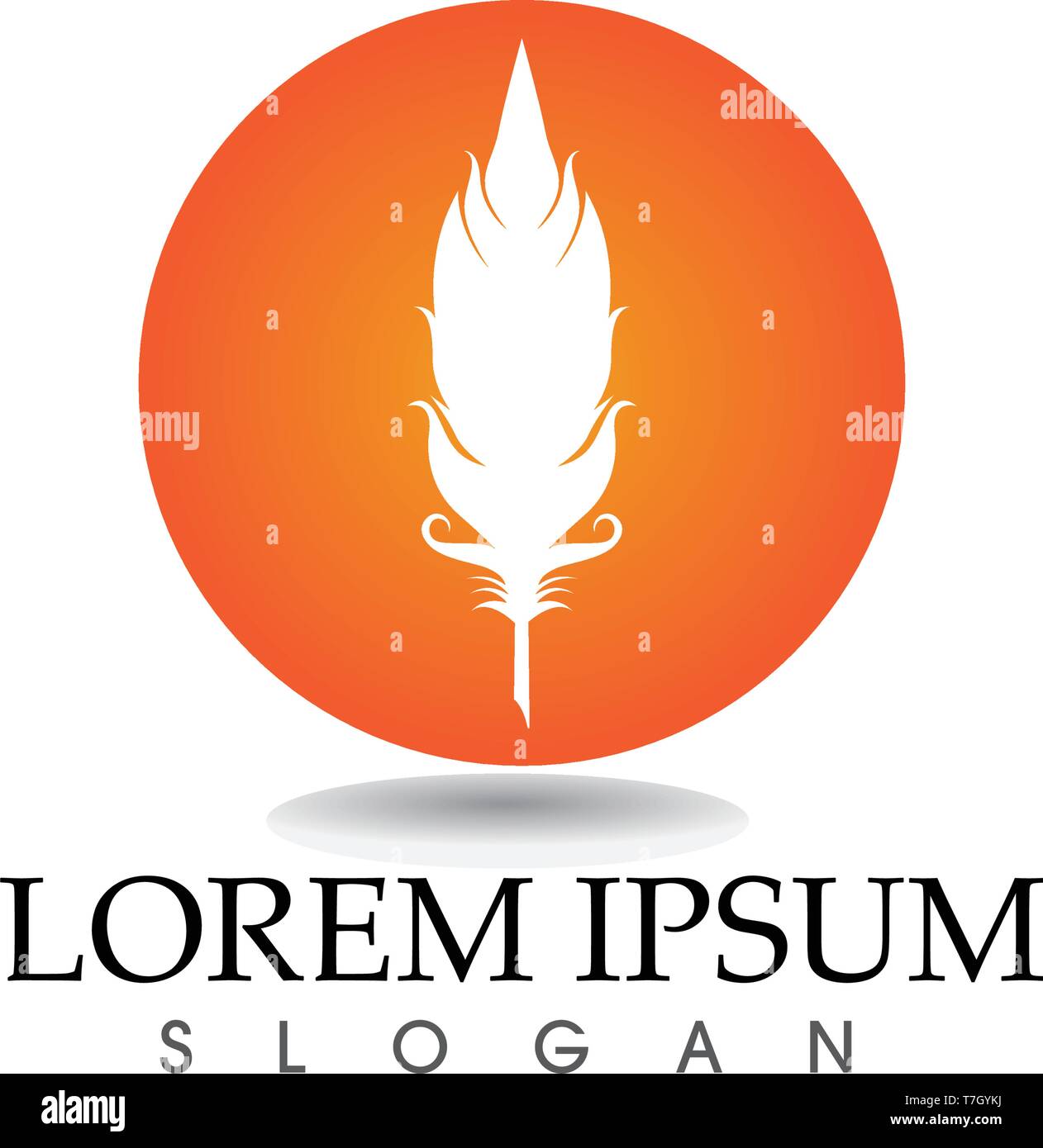 Feather pen write sign logo template app icons Stock Vector Image & Art ...