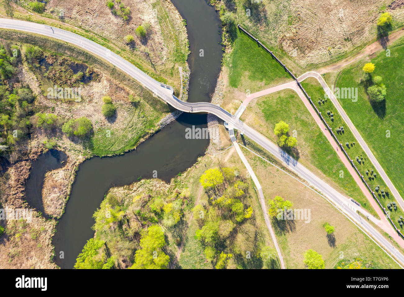 Curved bike lane hi-res stock photography and images - Alamy