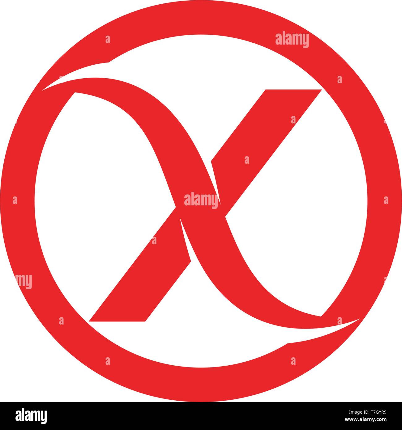 X letter logo and symbol vector Stock Vector Image & Art - Alamy