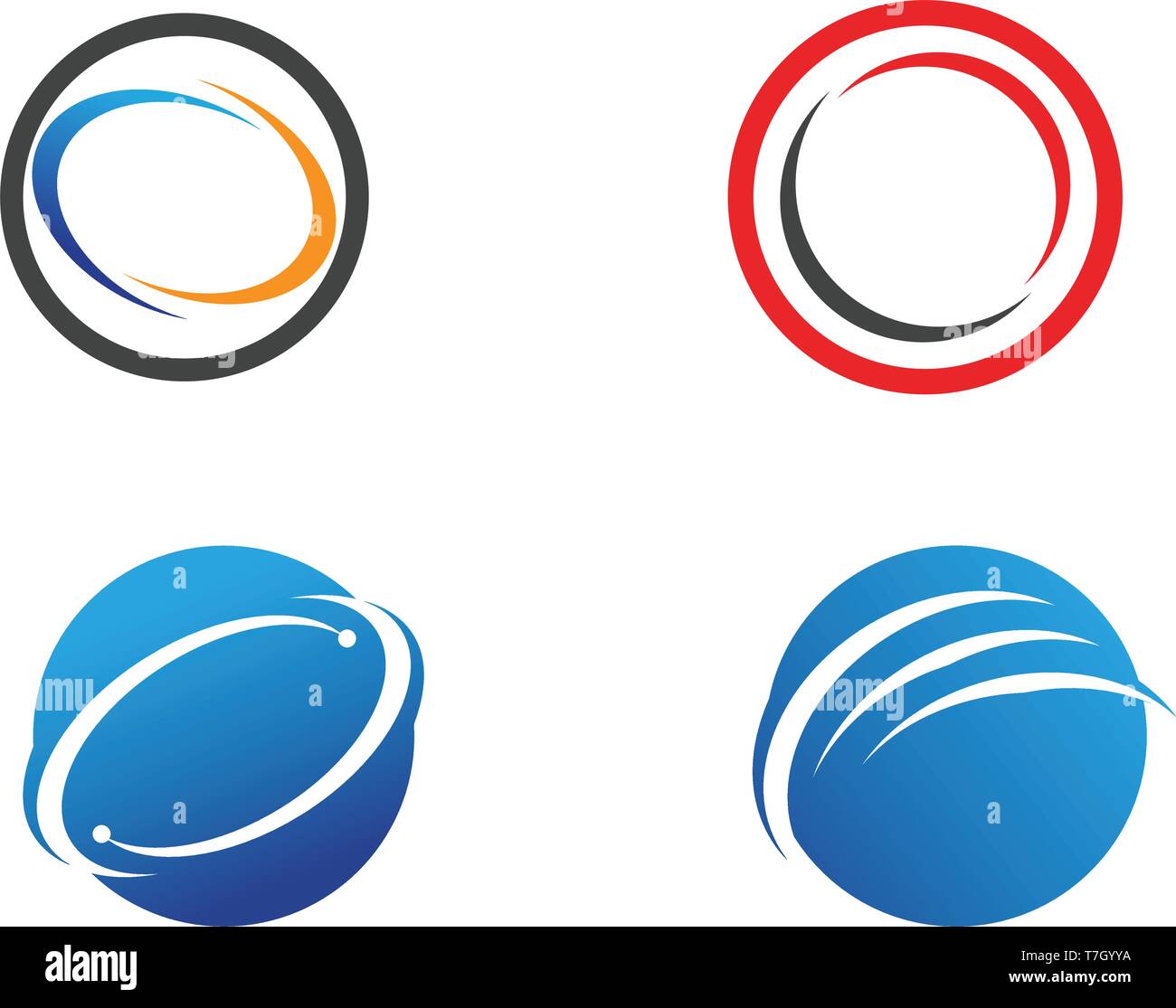 circle logo and symbols Vector Stock Vector Image & Art - Alamy