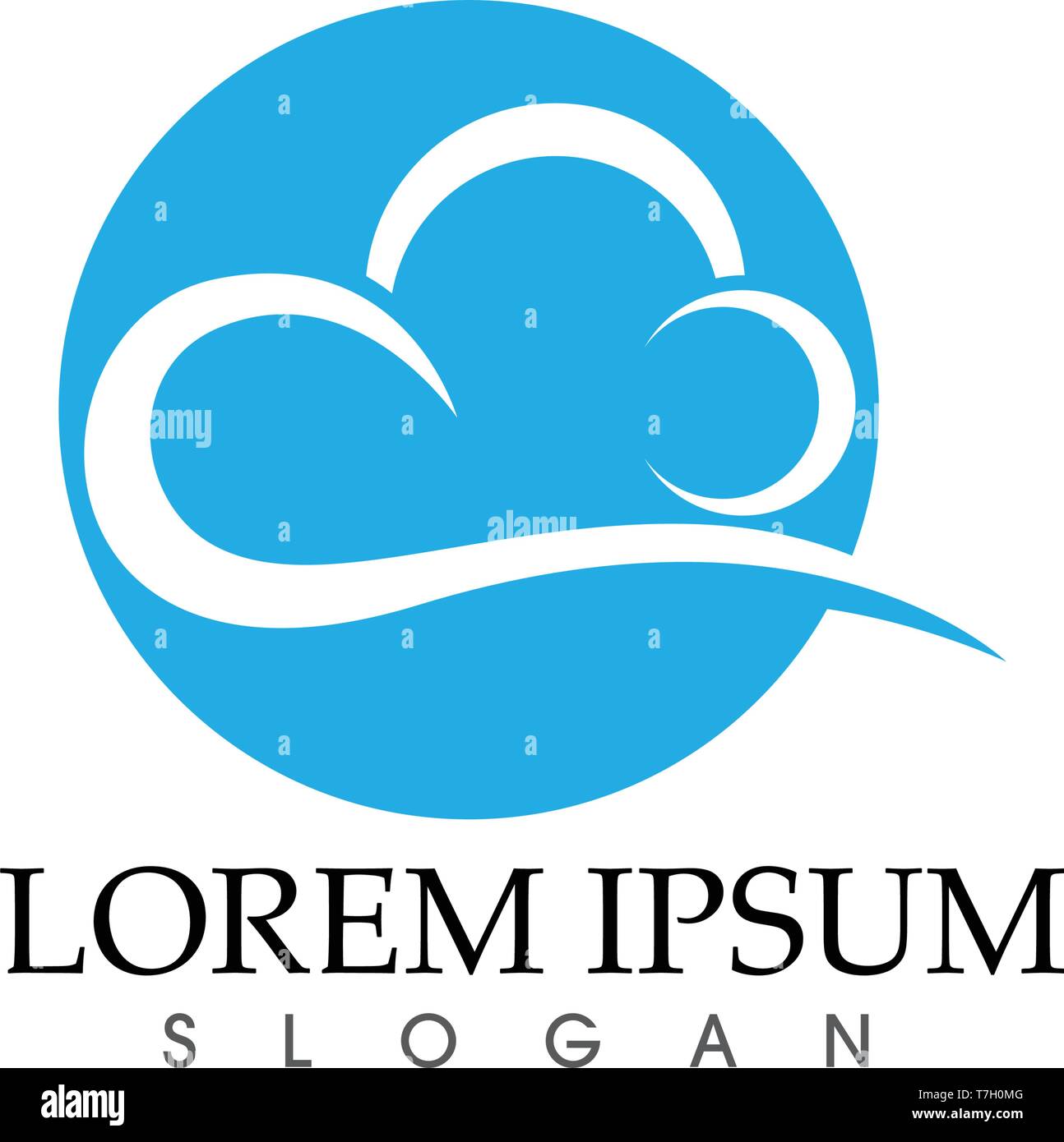 Cloud logo template vector illustration design icons Stock Vector Image ...