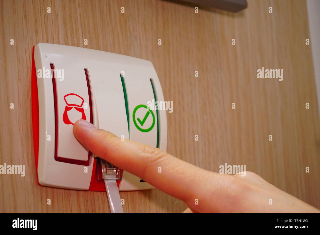 Emergency call button at the hospital room Stock Photo - Alamy