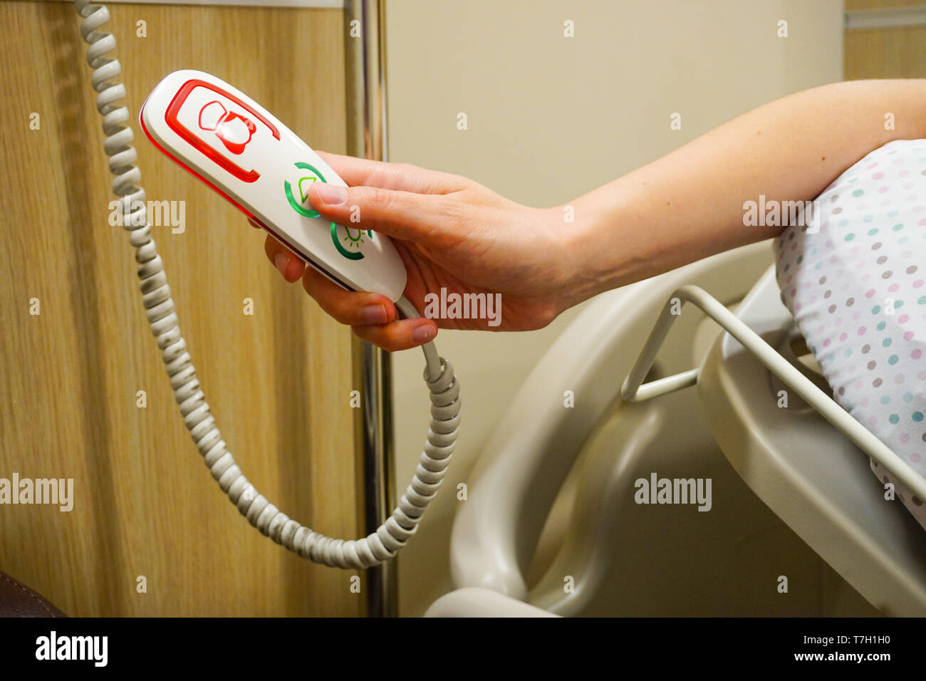 Emergency call button at the hospital room Stock Photo - Alamy