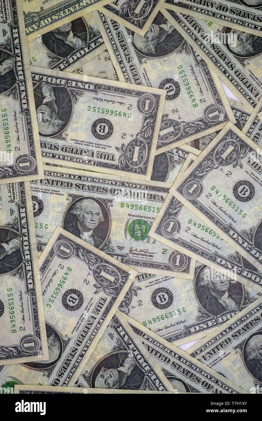 One us dollar banknote texture background Stock Photo - Alamy