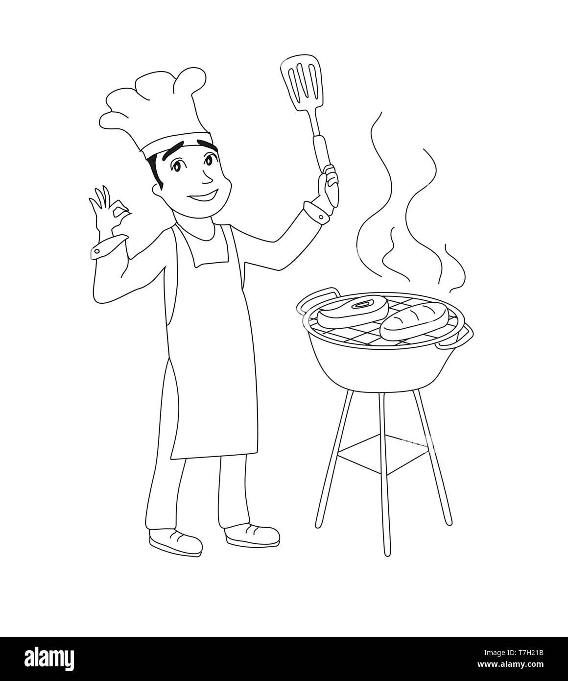 Handsome cook Black and White Stock Photos & Images - Alamy
