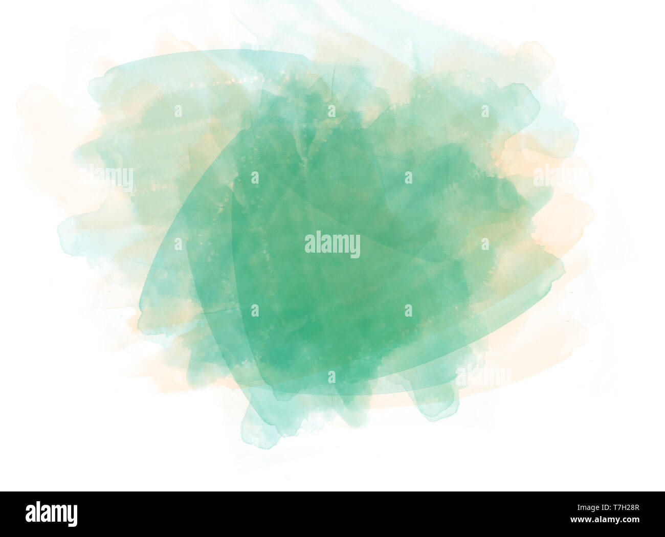 Abstract beautiful Colorful shape watercolor illustration painting ...