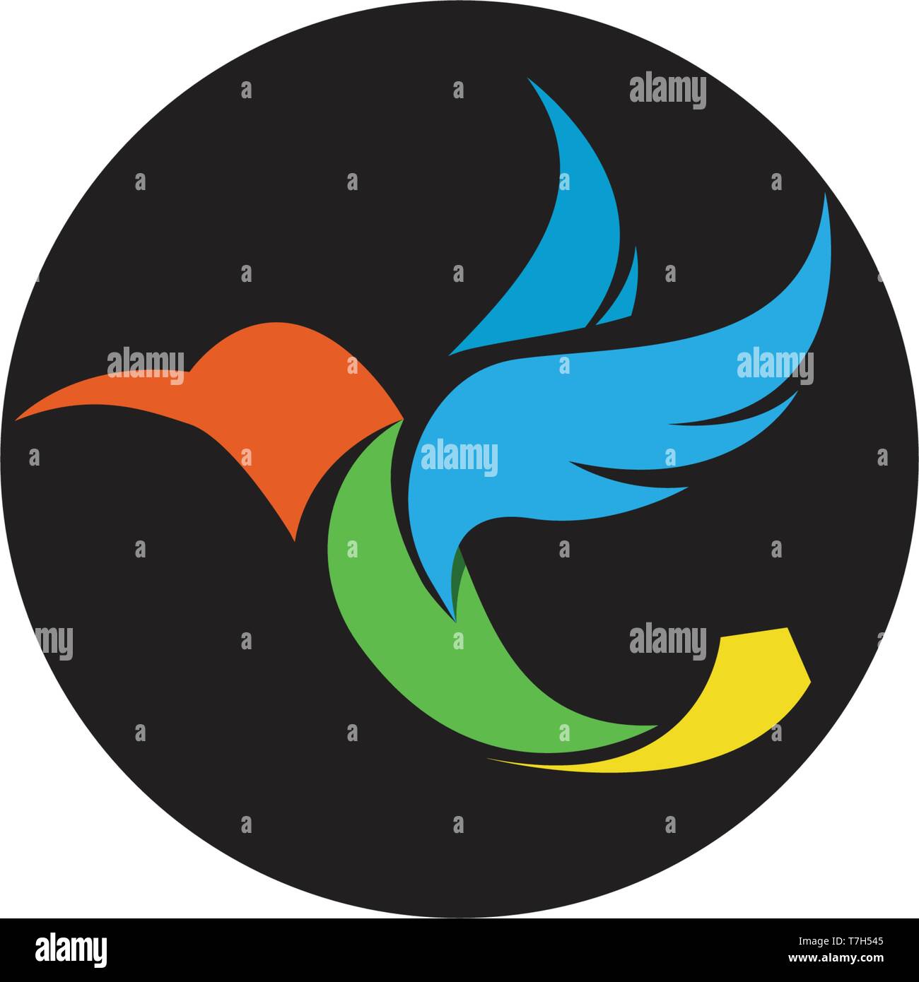 Hummingbird icon logo and symbols template vector Stock Vector Image ...