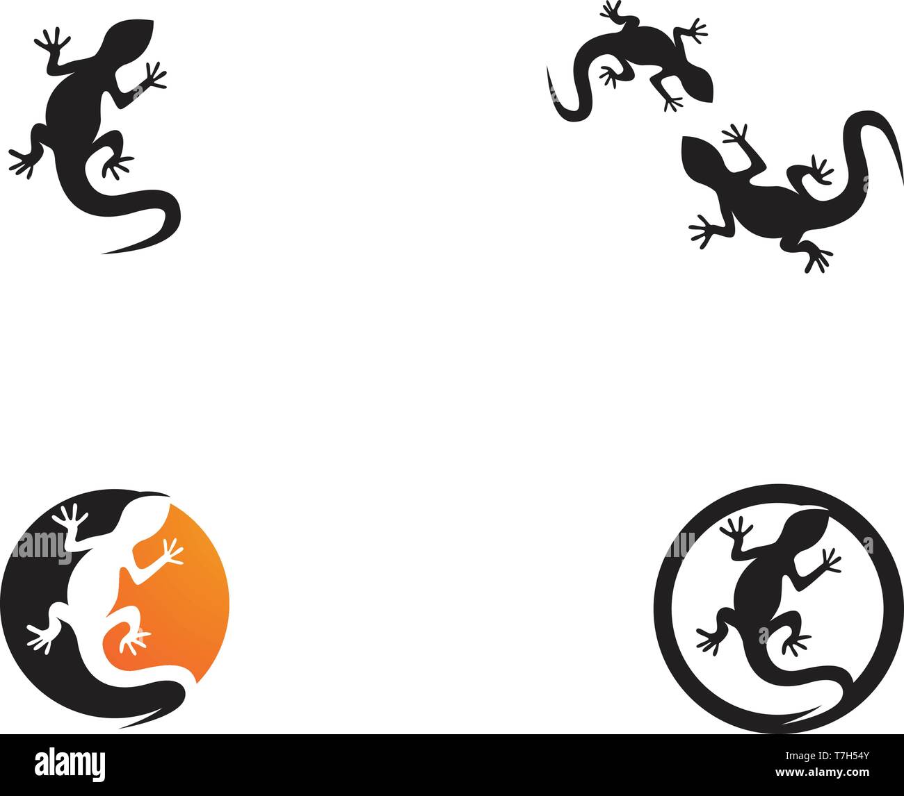 Lizard vector icon logo and symbols template Stock Vector Image & Art ...