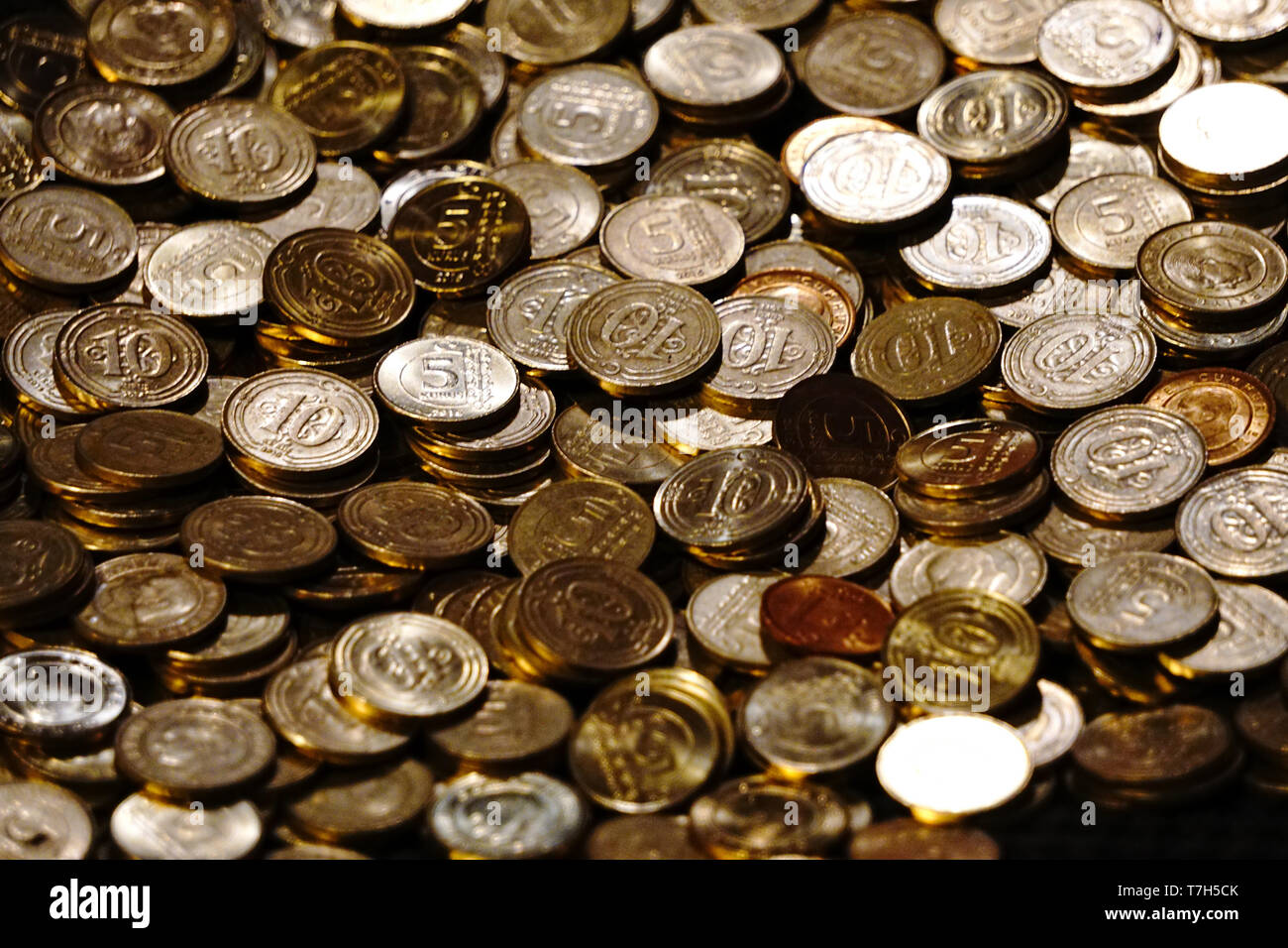 Gold coin turkish lira hi-res stock photography and images - Alamy