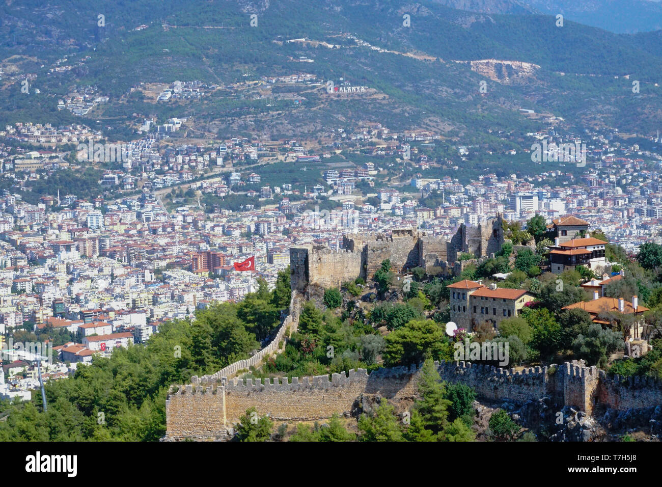 Alanya coastline from famous Alanya castle in Turkey Stock Photo - Alamy