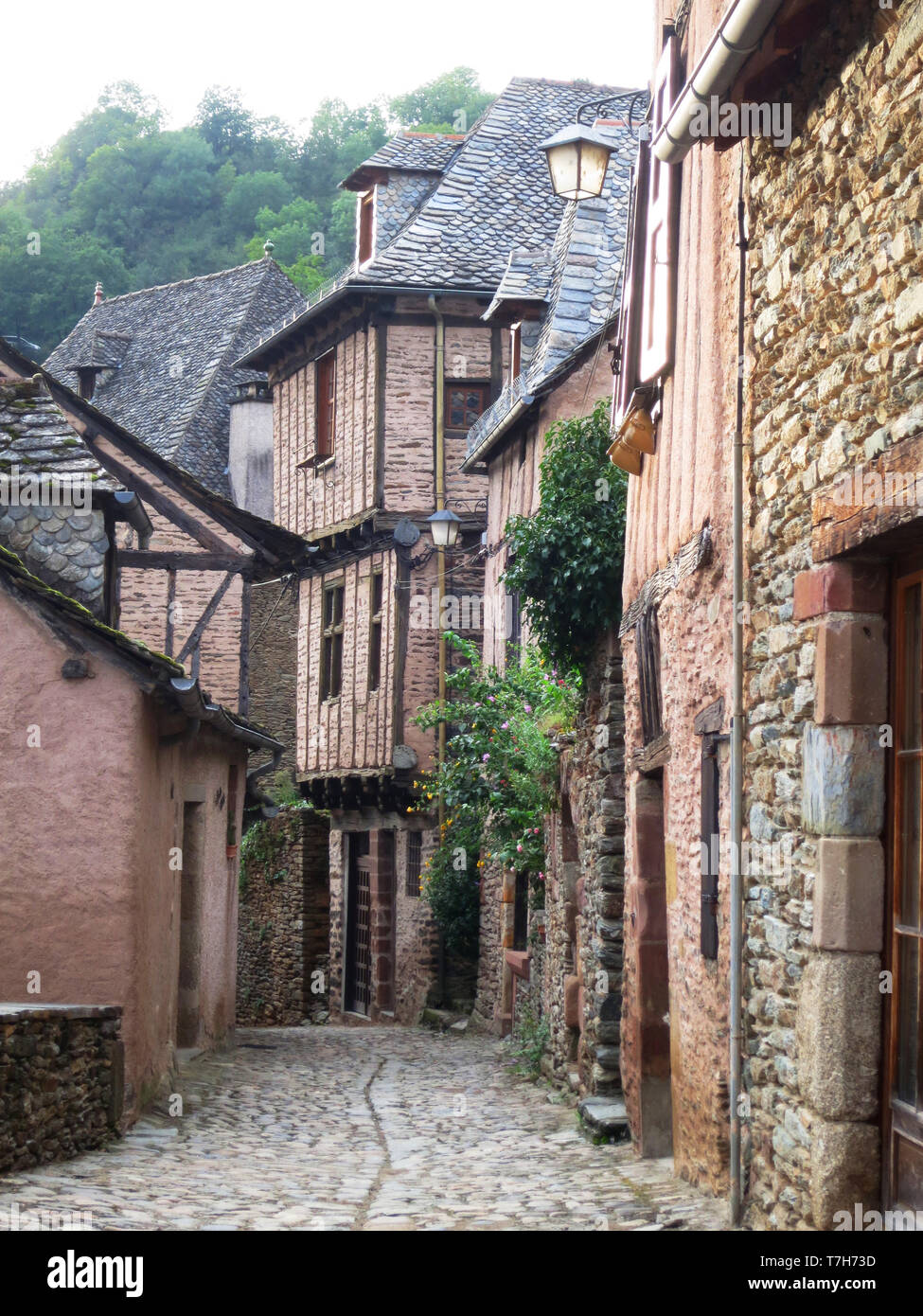 Historic hillside village conques france hi-res stock photography and ...