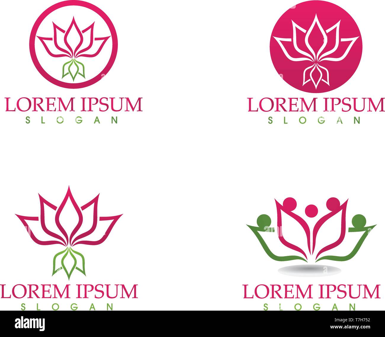 Lotus Flower Sign for Wellness, Spa and Yoga Stock Vector Image & Art ...