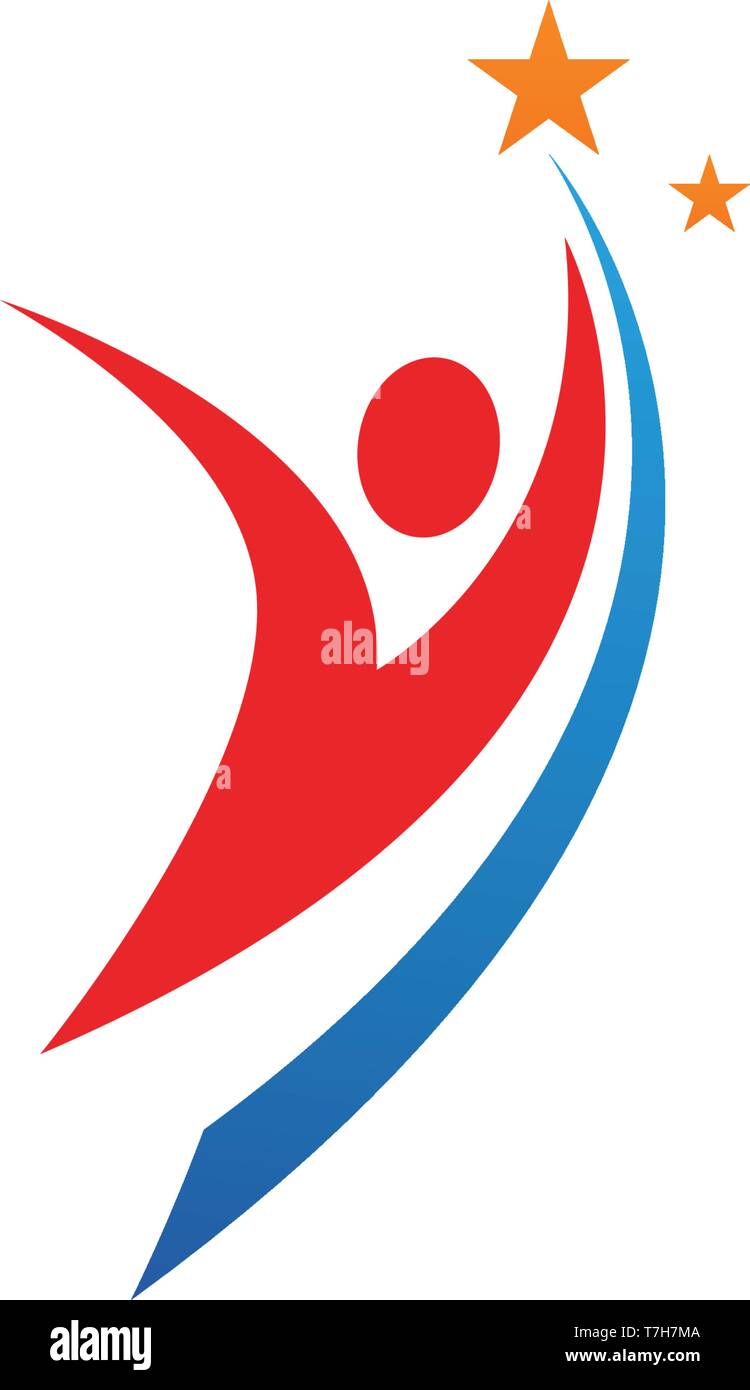 Health success people care logo and symbols template Stock Vector Image ...