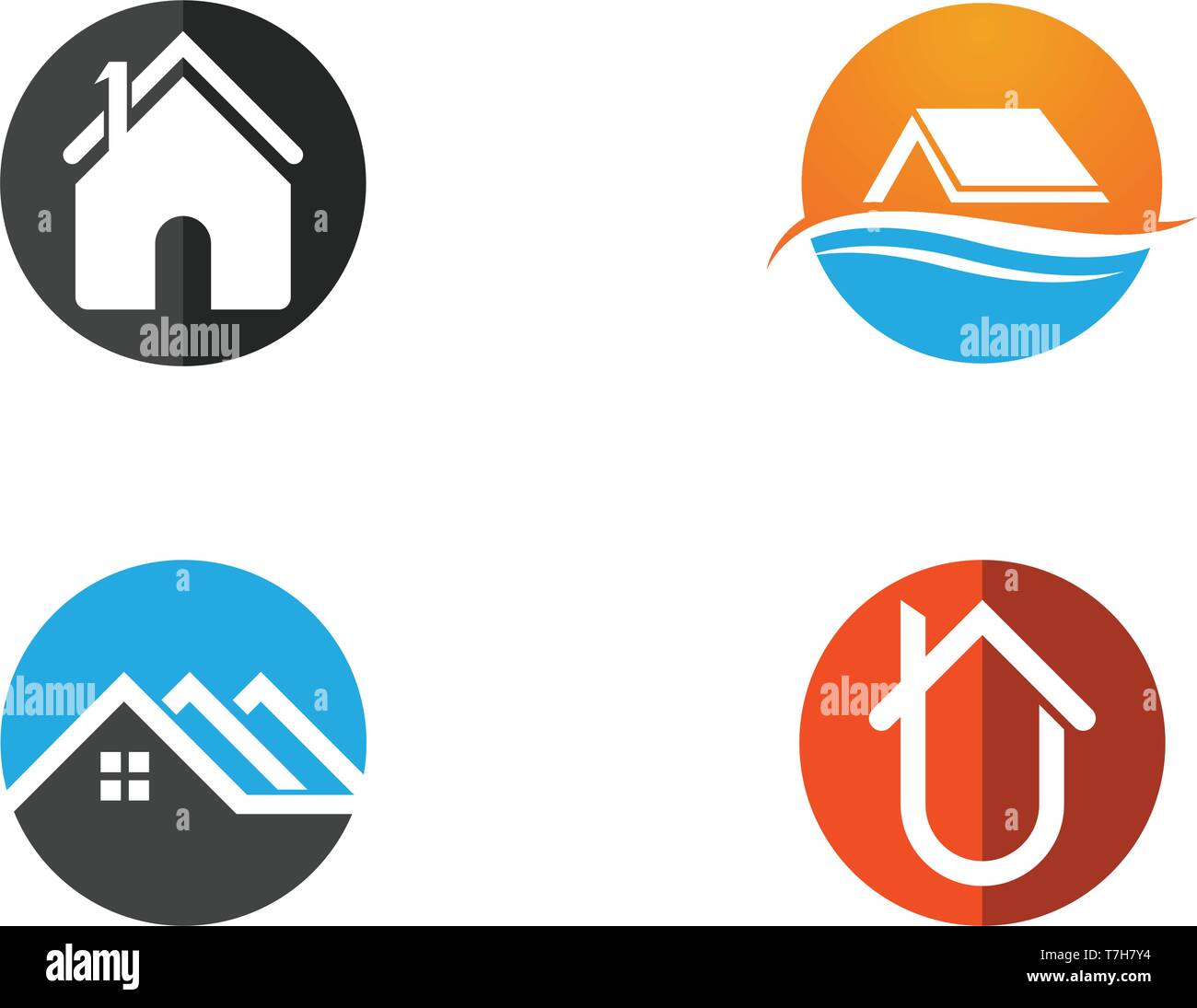 Home and building logo and symbol vector template Stock Vector Image ...