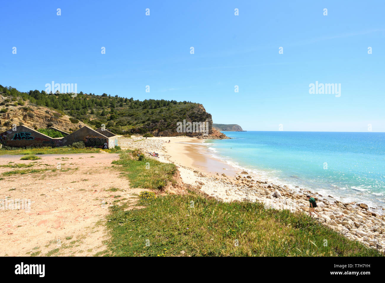 Boca del Rio beach,Vila do Bispo, Algarve, Portugal Stock Photo - Alamy